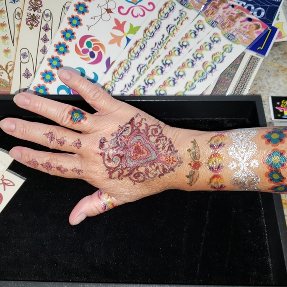 Other | 4 Exotic Bird Hand Tattoo India Henna Inspired | Poshmark